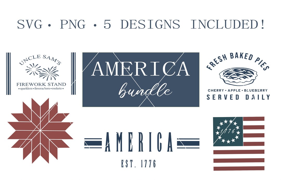 America SVG Bundle , Fourth of July SVG File, Vintage America SVG File ...