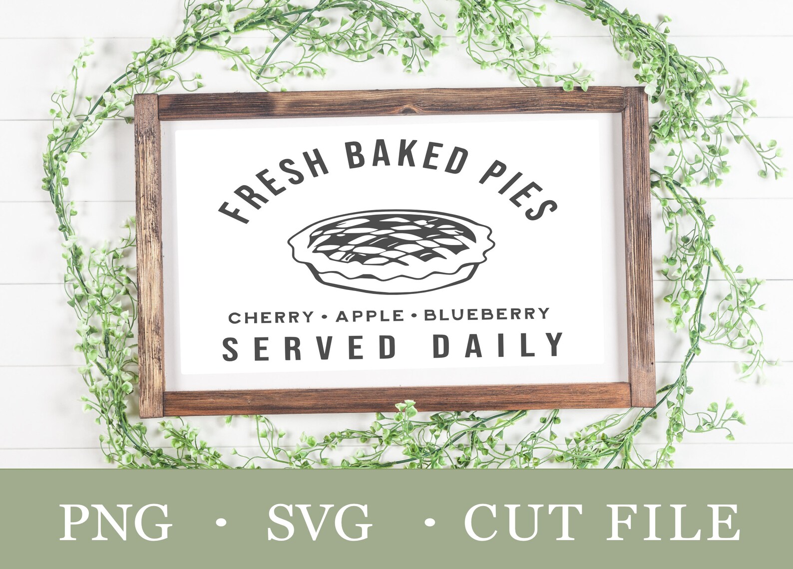 Pie SVG File Pie Sign SVG File Pie Cherry Cricut - Etsy