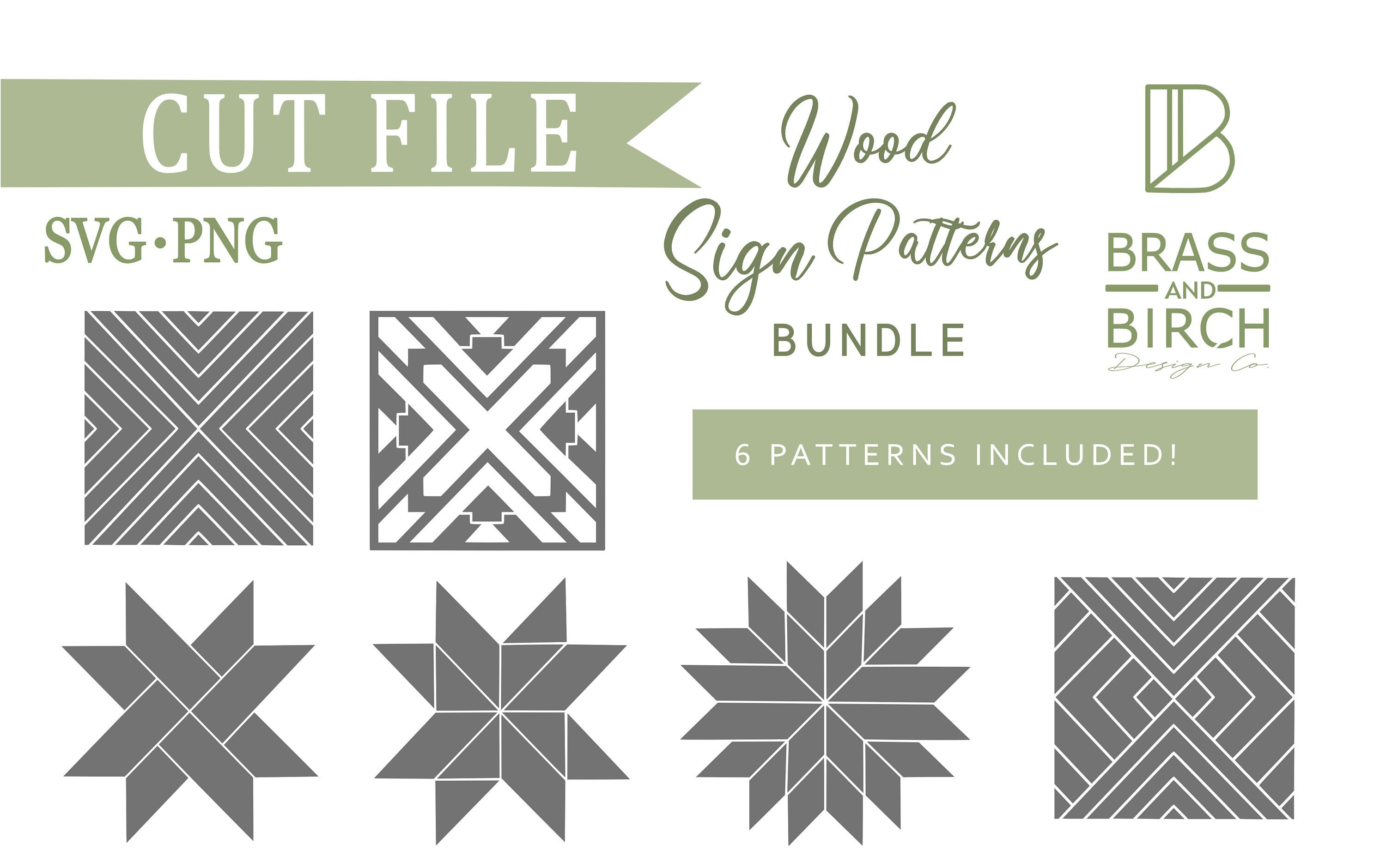 Pattern Bundle SVG File Farmhouse Bundle SVG File Wood Sign | Etsy