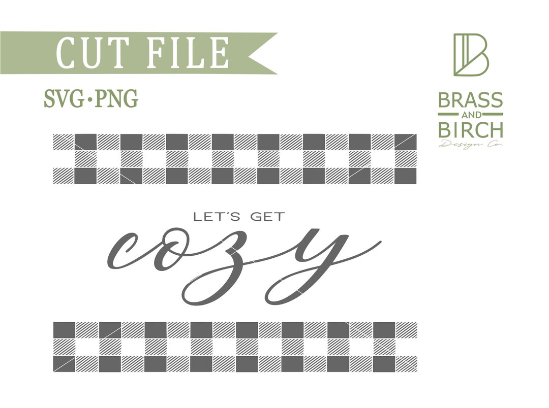 Plaid SVG File, Fall SVG File, Cozy SVG File, Farmhouse Svg, Pumpkin ...