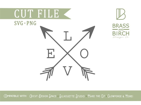 Valentine Arrow SVG File Love SVG File Heart Vector | Etsy