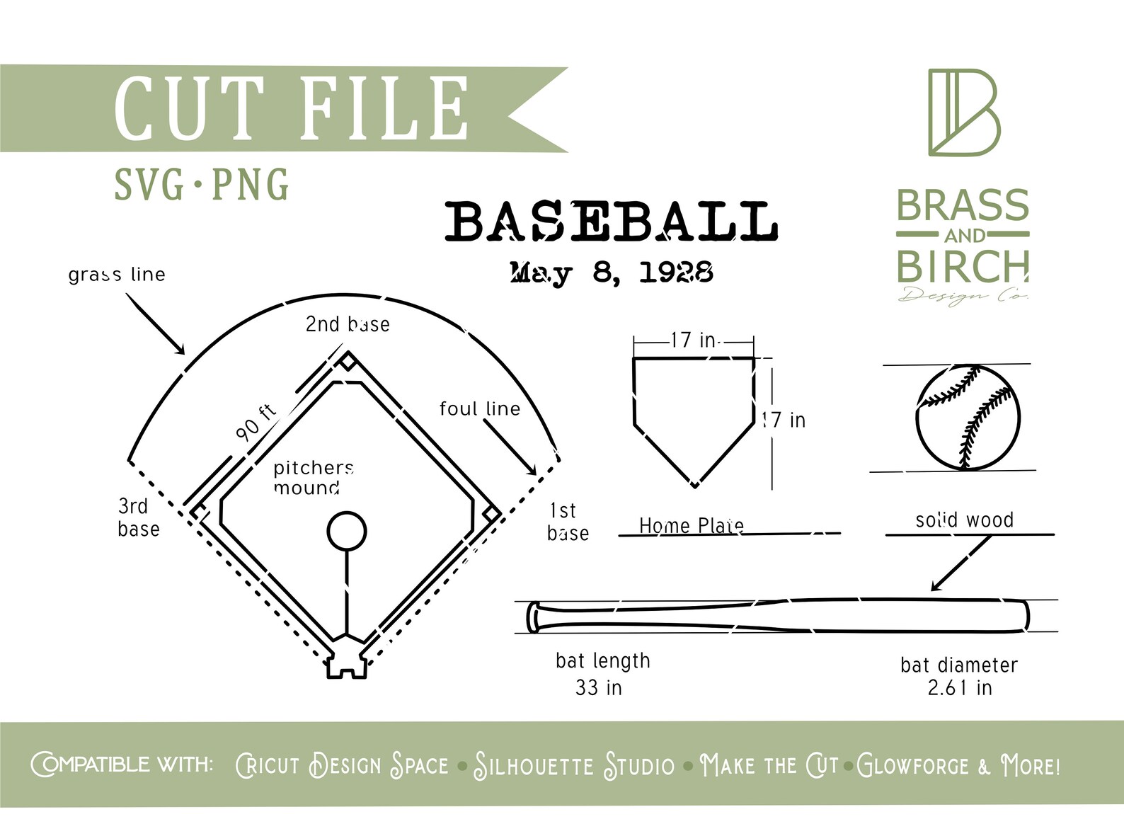 Baseball SVG File Bundle Vintage Baseball SVG File Baseball | Etsy