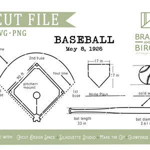 Baseball SVG File Bundle, Vintage Baseball SVG File, Baseball, Sign ...