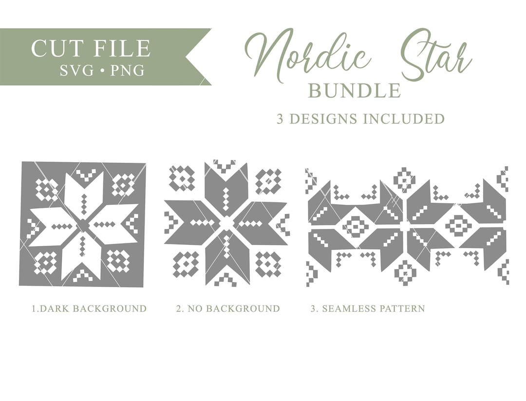 Nordic Star SVG File Nordic SVG File Scandinavian SVG File - Etsy Canada