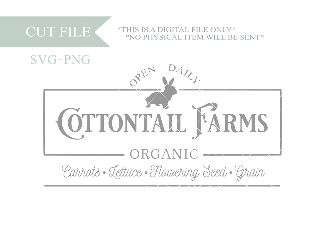 Easter SVG File Bunny SVG File Spring SVG File Vector | Etsy