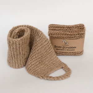 Exfoliating Body Scrubber. Natural Jute Back Scrubber. Spa Washcloth ...