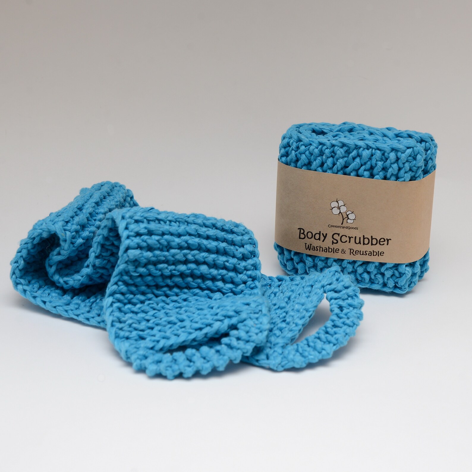 Crocheted Body Scrubber: Exfoliating Spa Washcloth. Gently Exfoliating ...