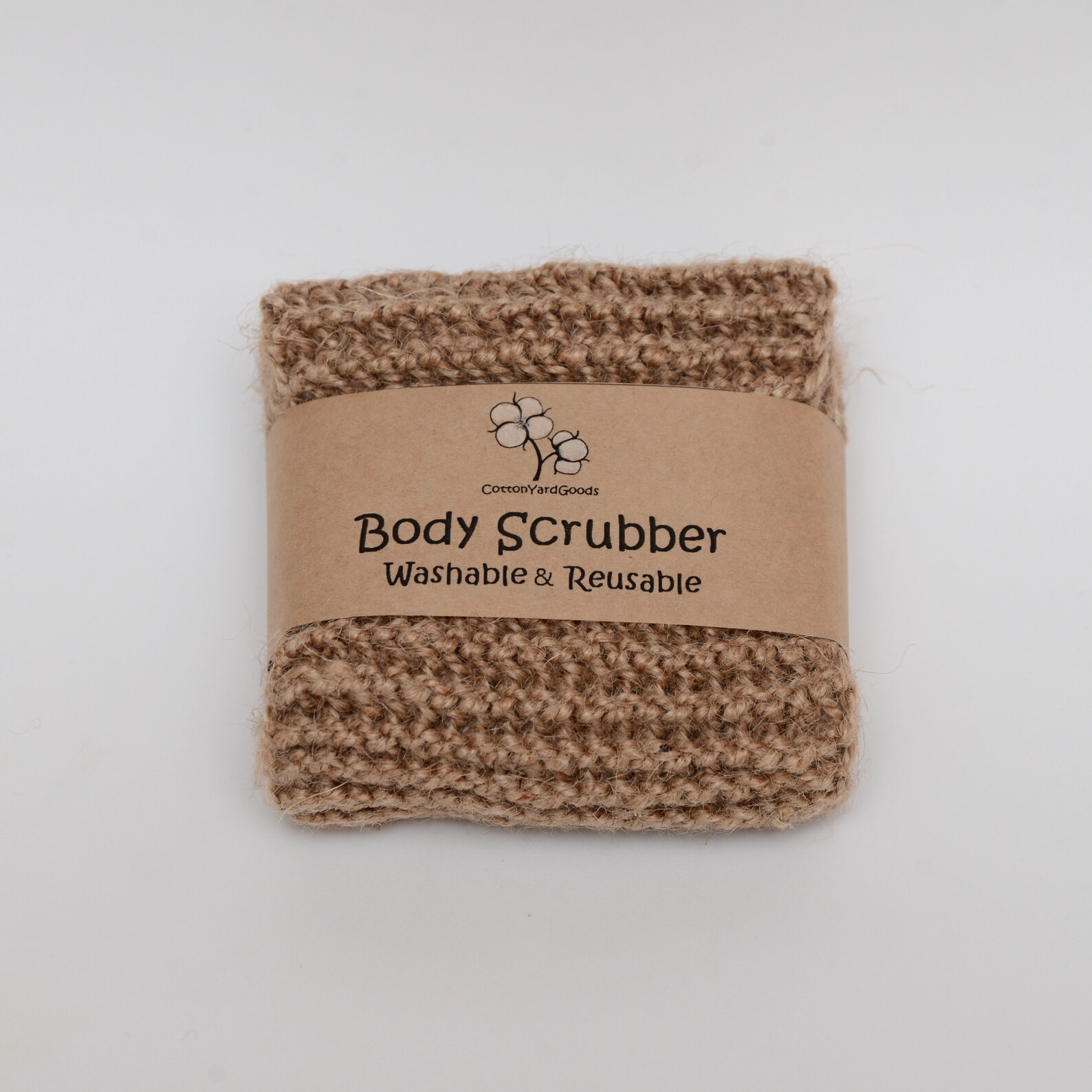 Exfoliating Body Scrubber. Natural Jute Back Scrubber. Spa Washcloth ...