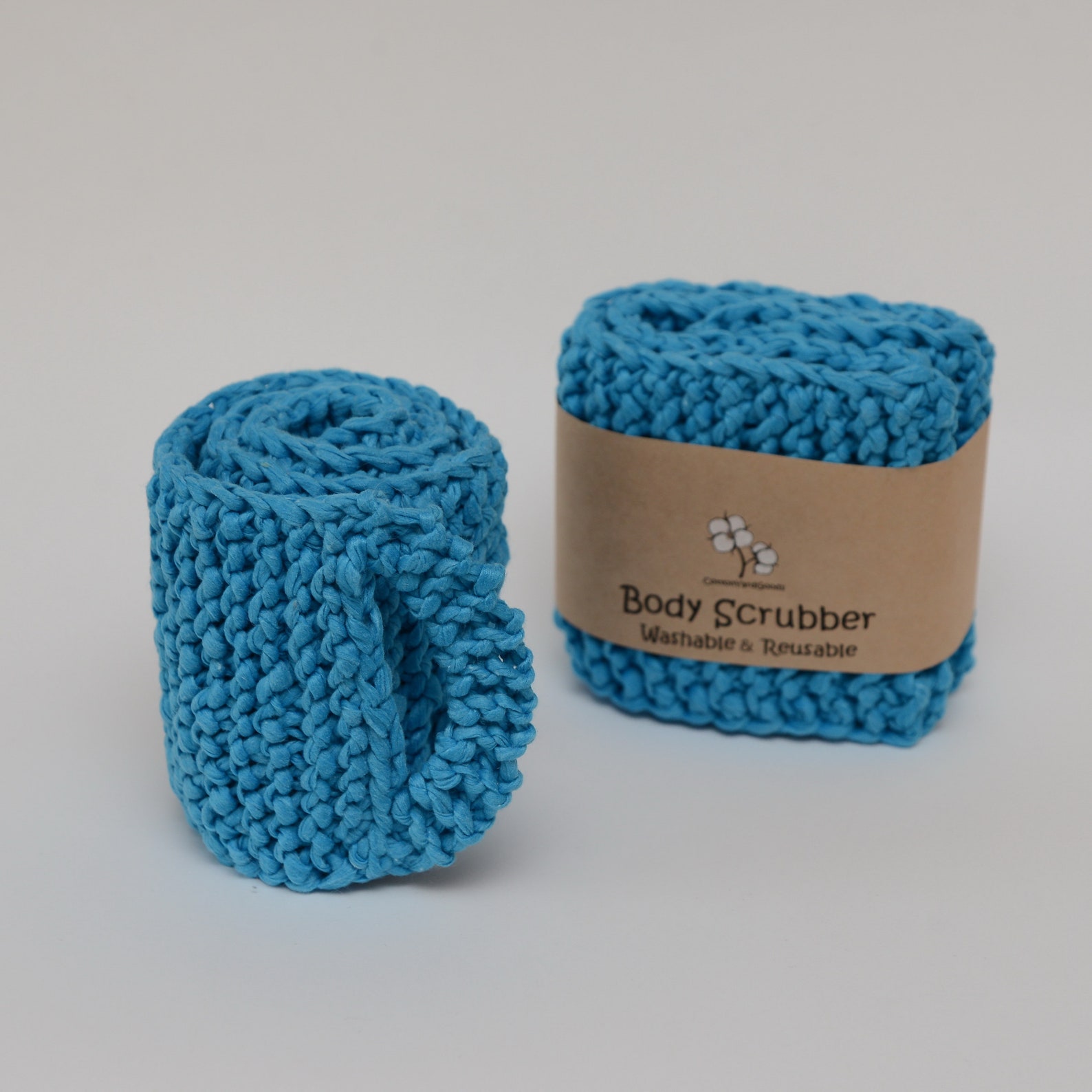 Crocheted Body Scrubber: Exfoliating Spa Washcloth. Gently Exfoliating ...