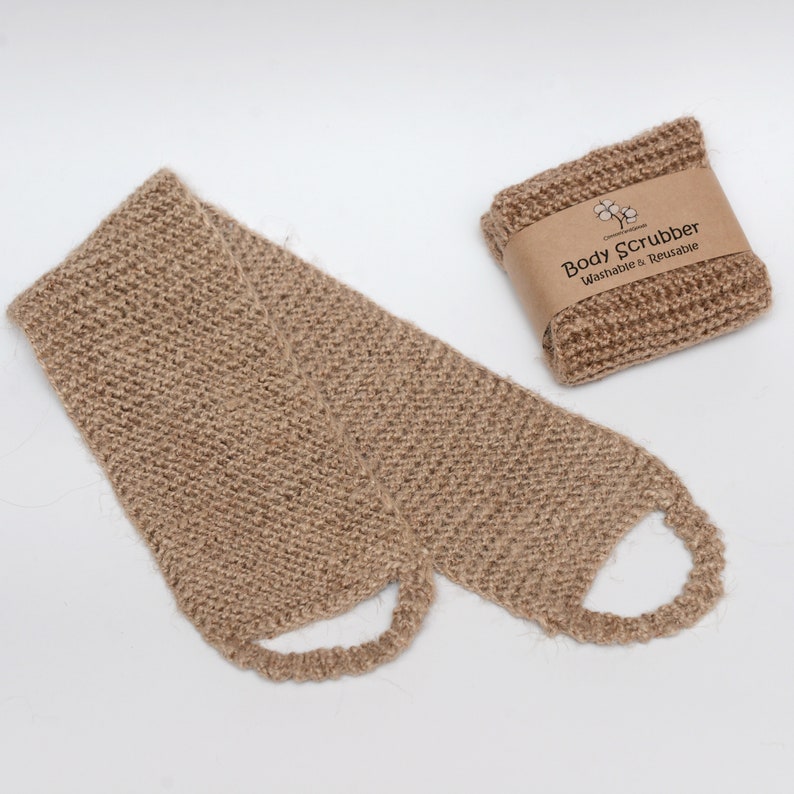 Exfoliating Body Scrubber. Natural Jute Back Scrubber. Spa Washcloth ...