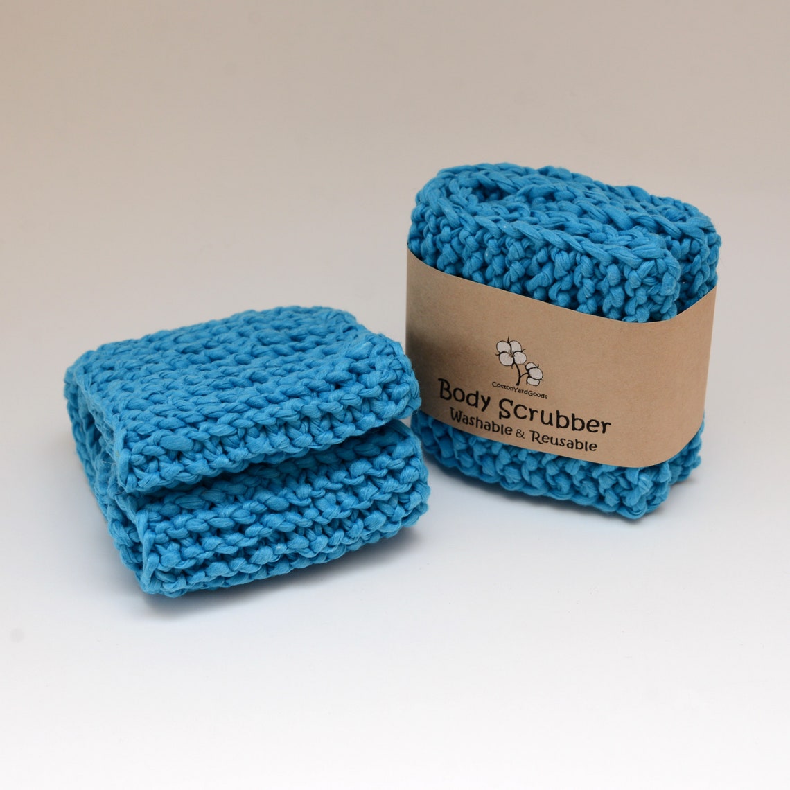 Crocheted Body Scrubber: Exfoliating Spa Washcloth. Gently Exfoliating ...