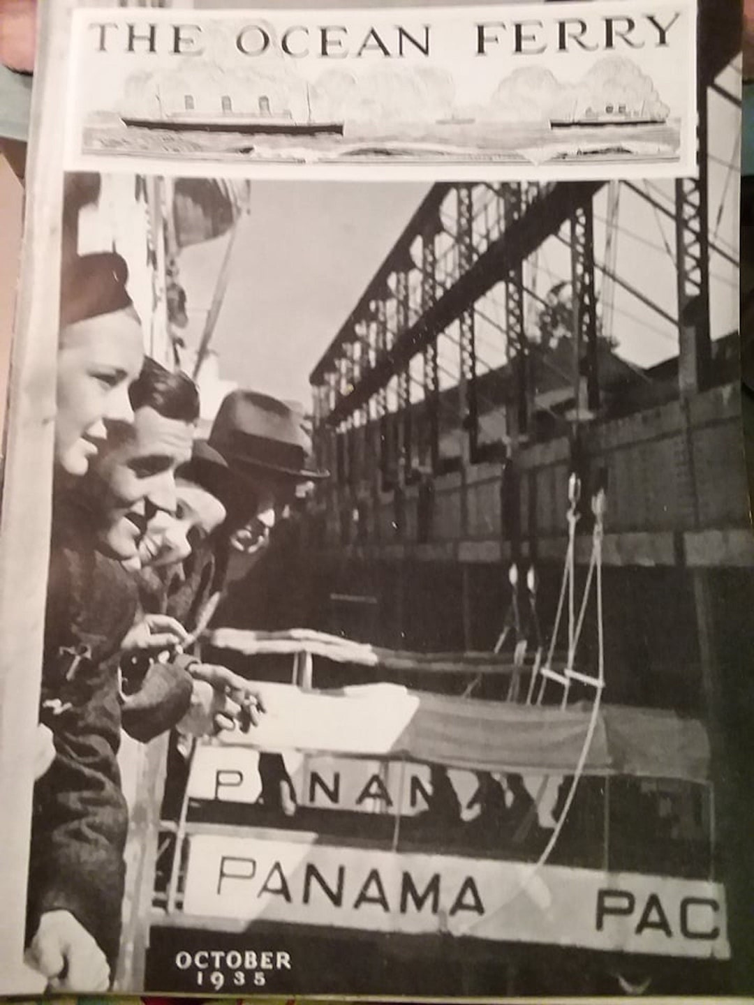 Vintage 1935 Magazine, the Ocean Ferry, the International Mercantile ...
