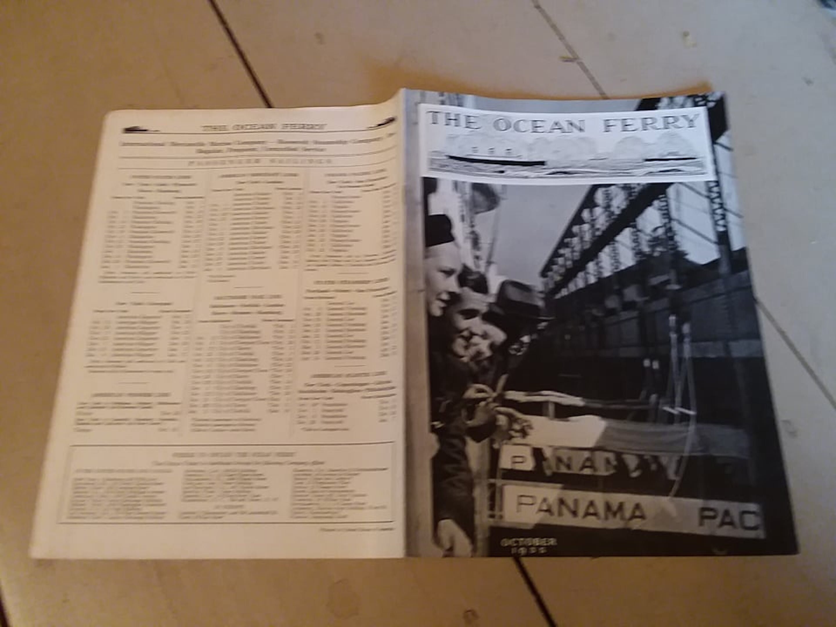 Vintage 1935 Magazine, the Ocean Ferry, the International Mercantile ...