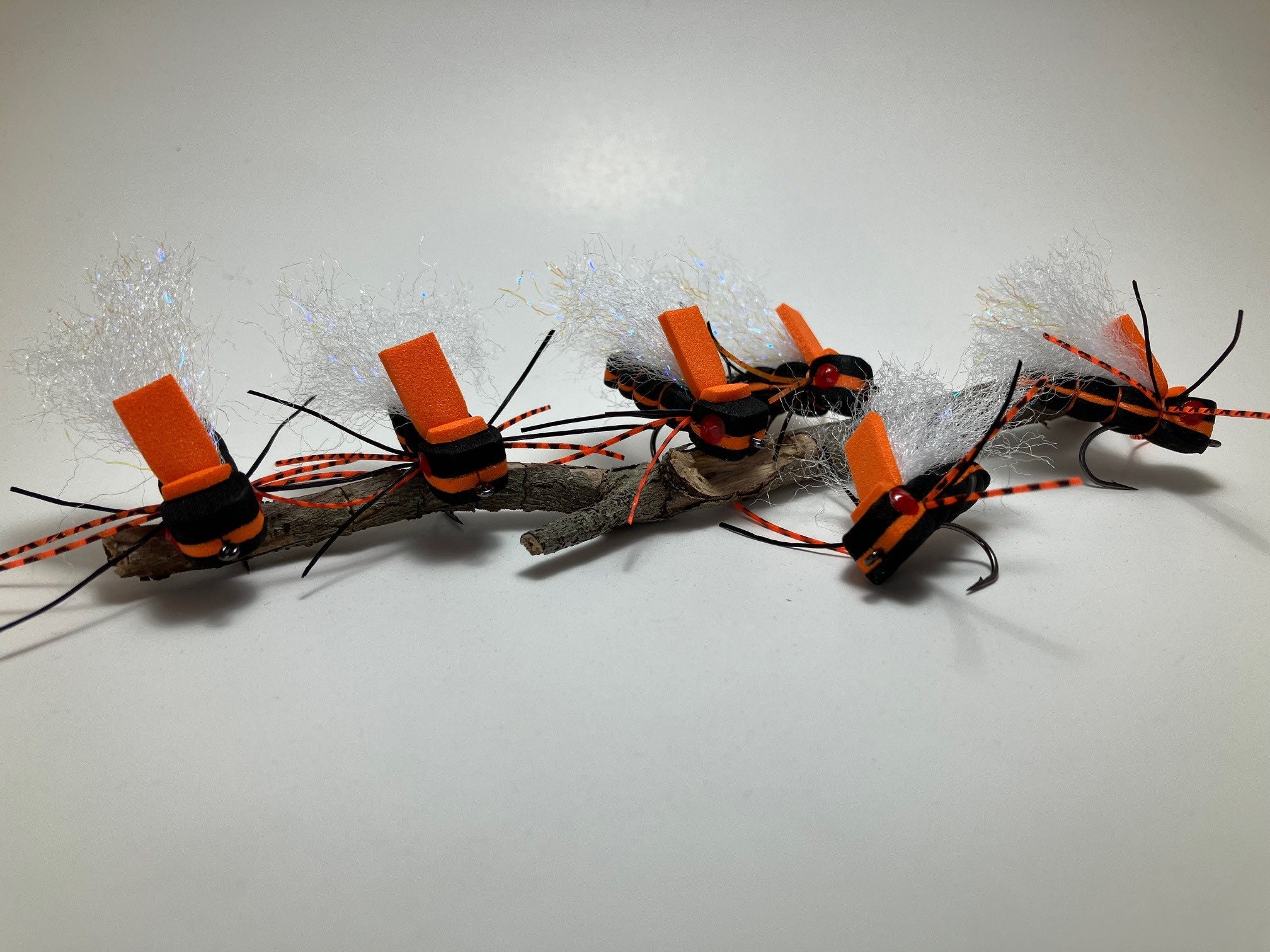 Cicada Fly (quantity 6 Flies) Size #4 Fly Fishing - Etsy