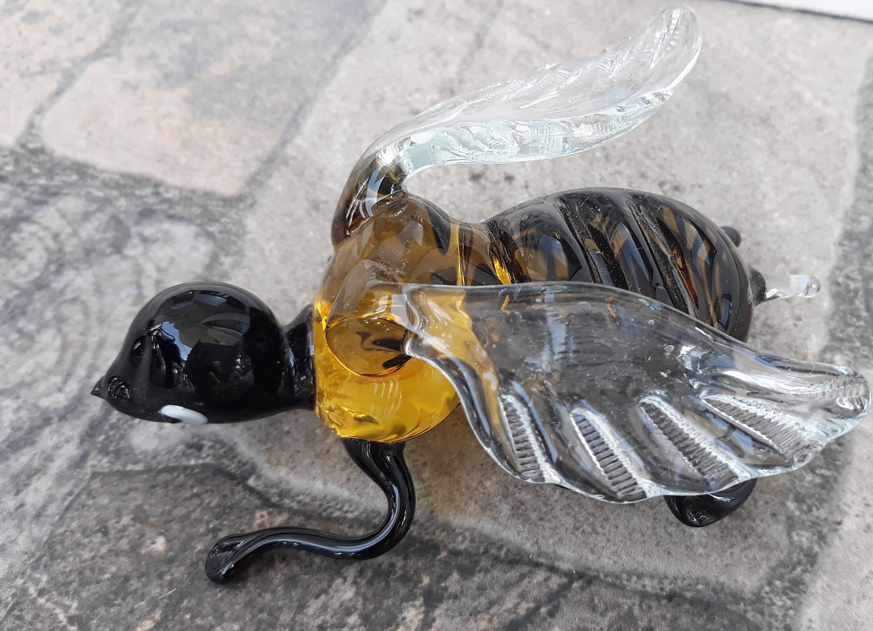 Bee Animal Glass Handmade Blown Glass Figurine Art Blown | Etsy