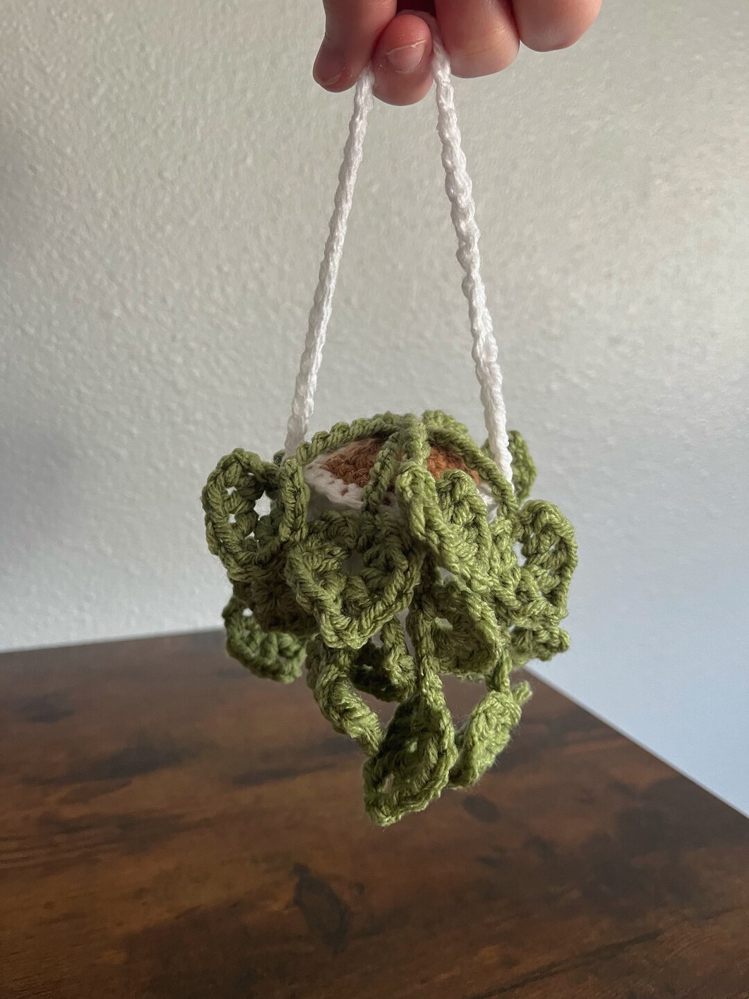 Crochet Mini Hanging Monstera Plant - Etsy