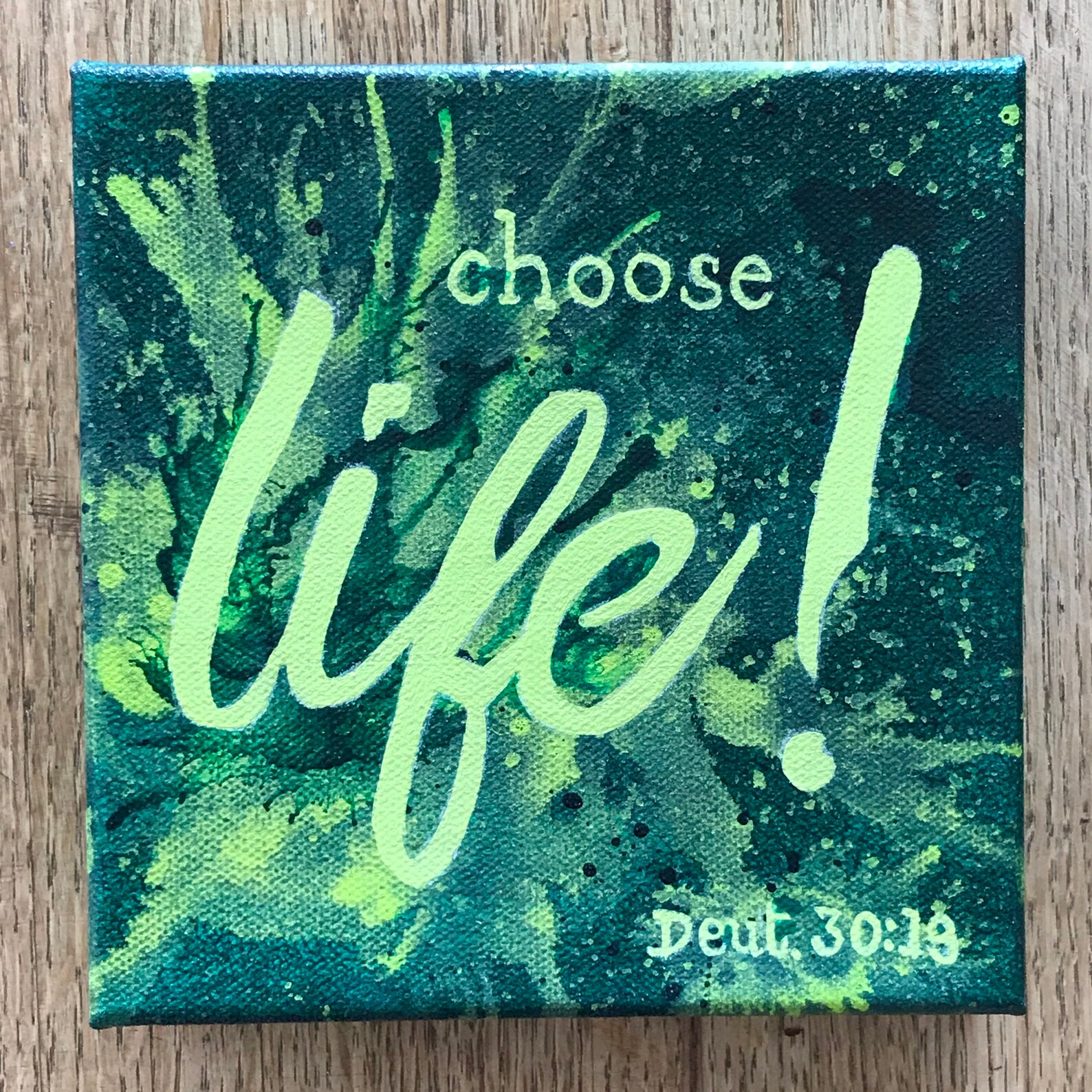 Choose Life Hand-painted Canvas 6in X 6in Pro Life Art - Etsy