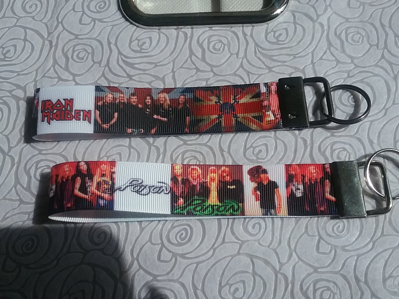 B14 80s Rock Band Inspired Key Fob Keyring Van Halen Bonjovi Poison - Etsy