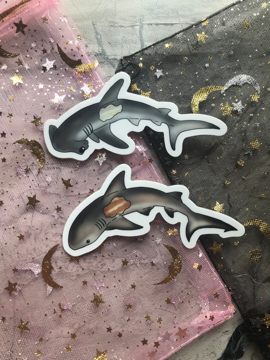 Shark Cake Shark Vinyl Shark Stickers Foodie - Etsy