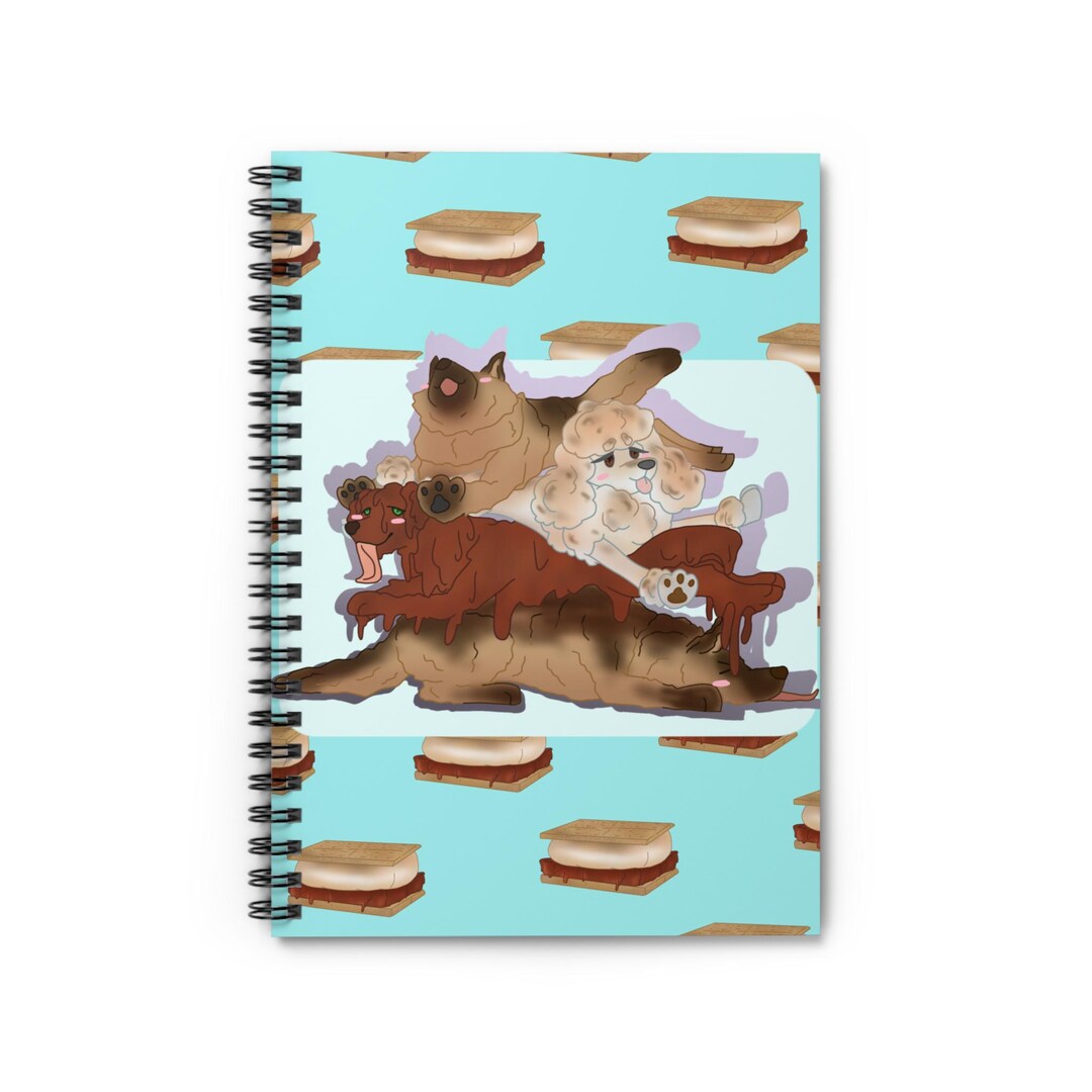 Smores Fall Puppy Dog School Notebook Dog Mom Camping Dessert Halloween ...