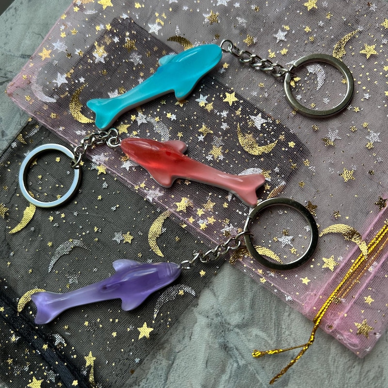 Gummy Shark Keychain - Etsy