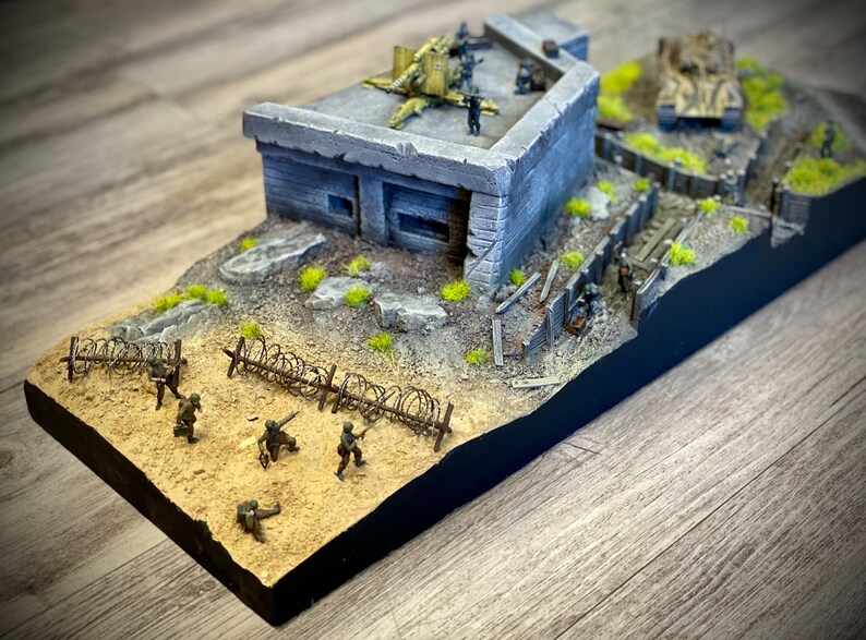 1/72 WW2 Diorama German Panzer V Panther and Flak 88 US - Etsy