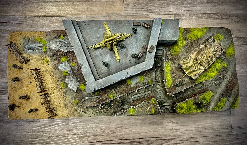 1/72 WW2 Diorama German Panzer V Panther and Flak 88 US - Etsy