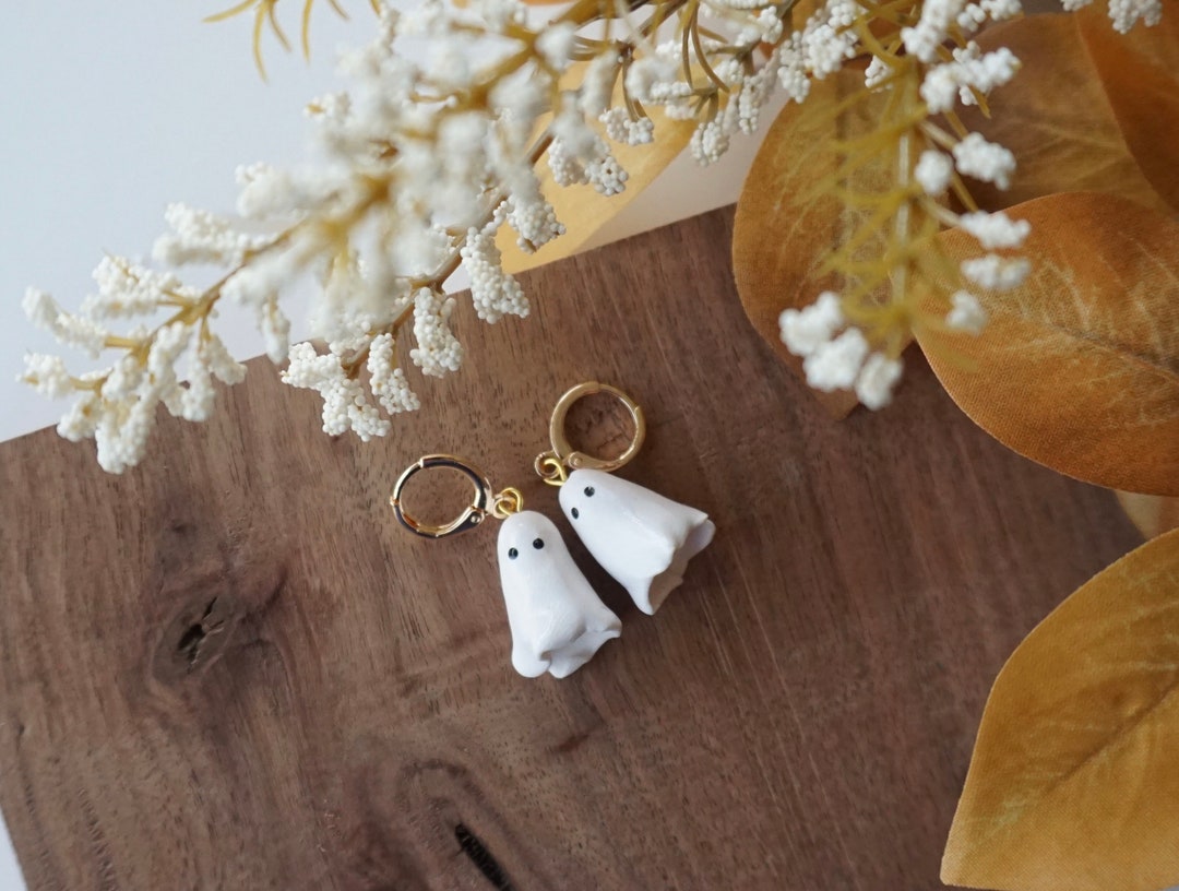 Ghost Earrings | Unique Fall Halloween Earrings | Spooky Jewelry | Fall ...