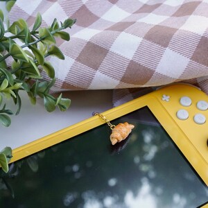 Nintendo Switch Croissant Charm Cozy Gamer Gift Cozy Aesthetic Dust ...