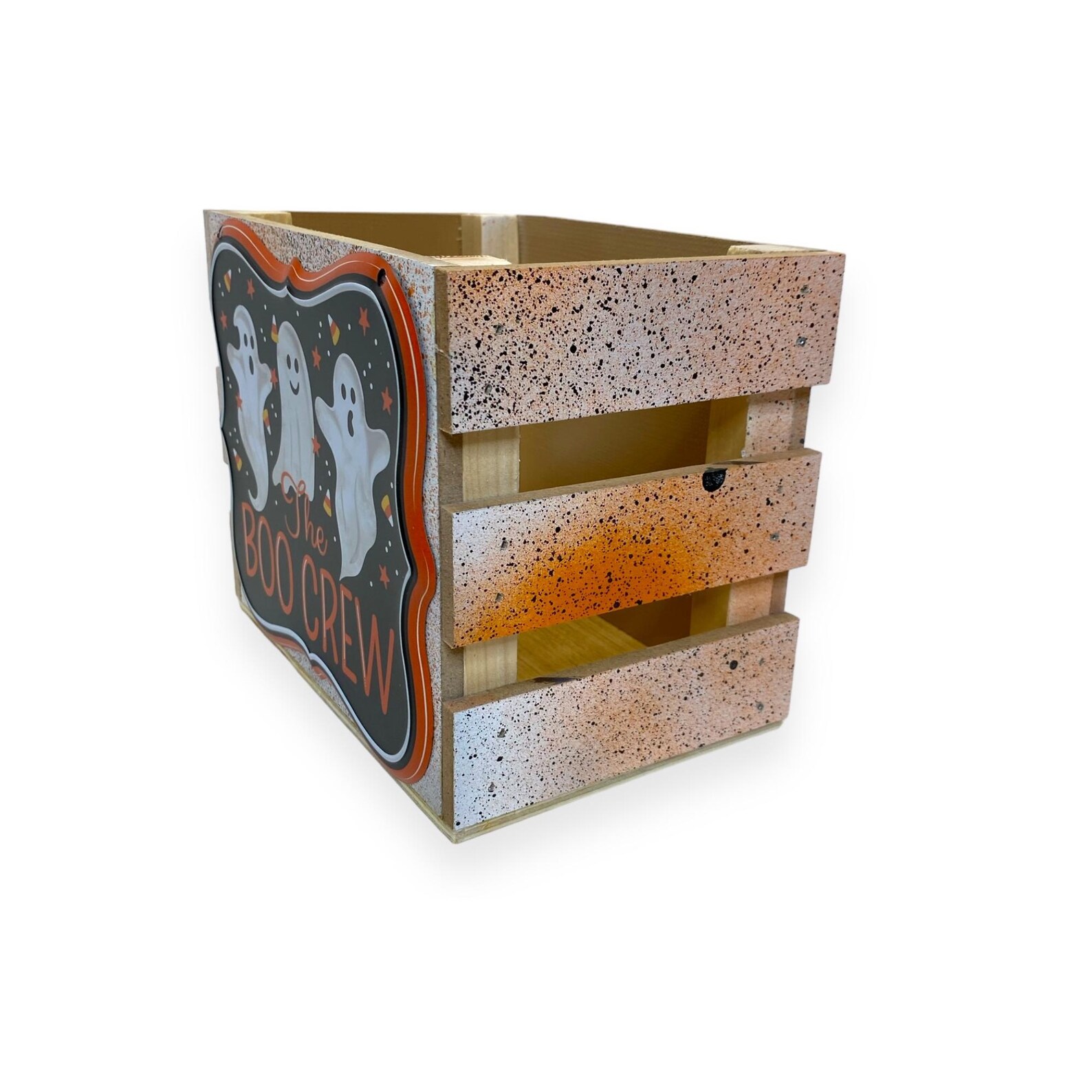 Halloween Wooden Box Decor: Spooky Ghost "boo Crew" Crate (7.5x5x6) - Etsy