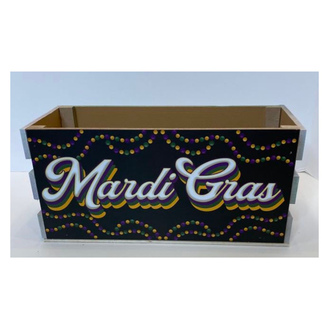 Mardi Gras Box, Festive Multi-use Organizer in Traditional Purple ...