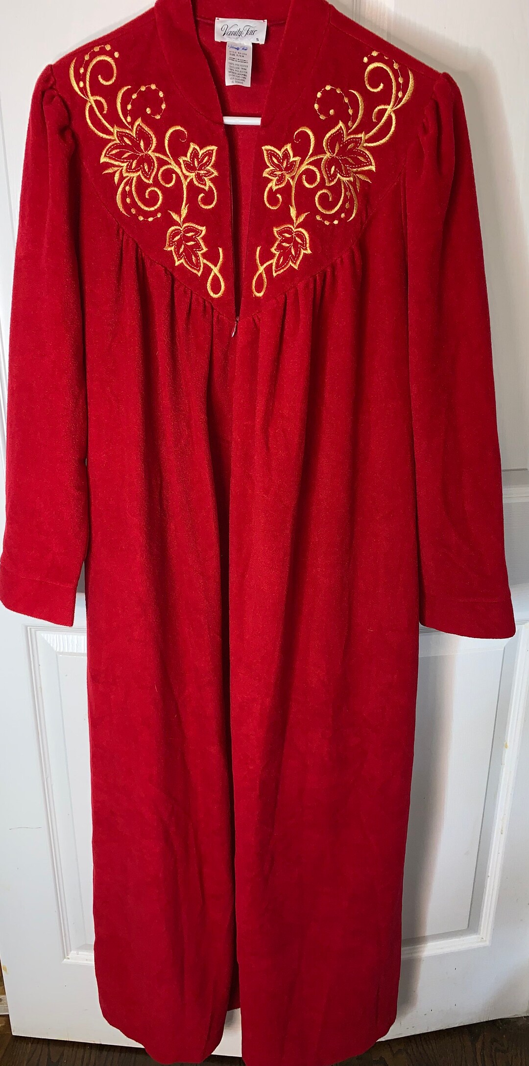Vanity Fair Vintage Red Robe - Etsy