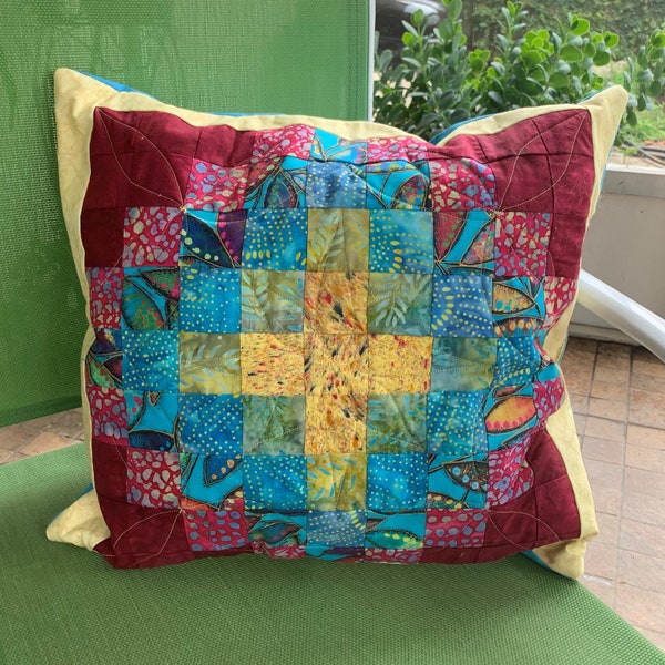 Patchwork Pillow - Etsy
