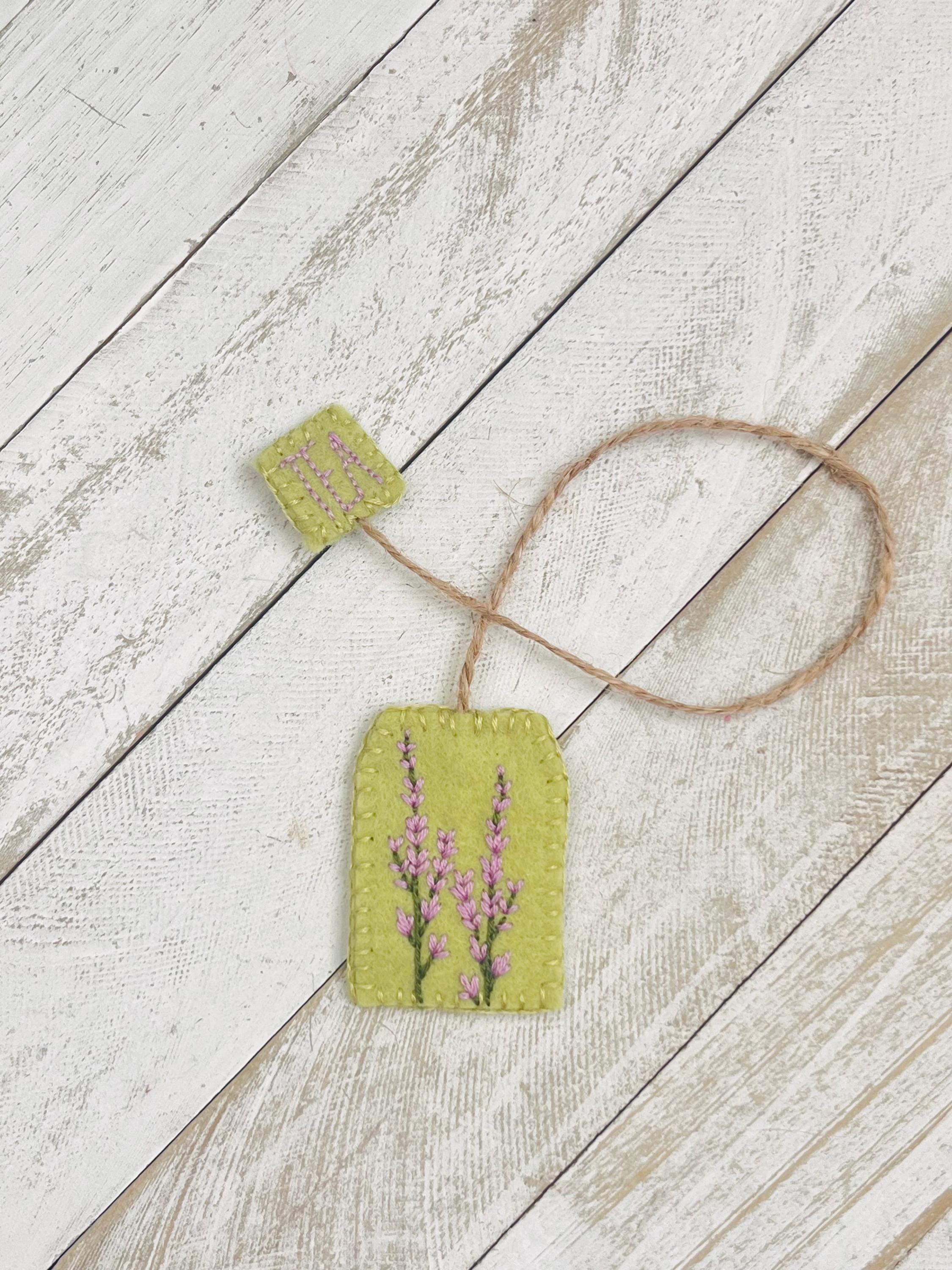 Felt Tea Bag Bookmark Felt Appliqué and Embroidery Digital PDF Pattern ...