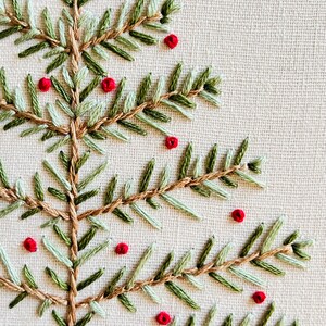 Easy Christmas Tree Embroidery Pattern Classic Christmas Tree PDF File ...