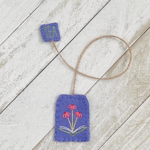 Felt Tea Bag Bookmark Felt Appliqué and Embroidery Digital PDF Pattern ...