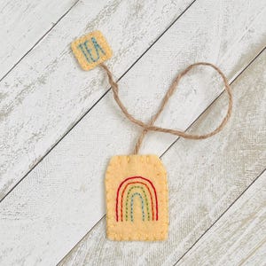Felt Tea Bag Bookmark Felt Appliqué and Embroidery Digital PDF Pattern ...