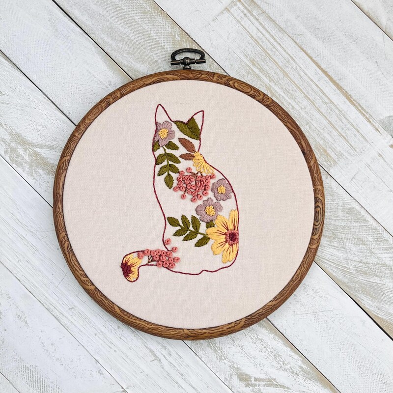 Cat Hand Embroidery - Etsy