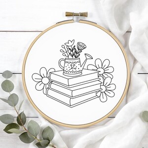 Book Embroidery Pattern Bundle: Floral DIY Hand Embroidery (PDF Instant ...
