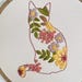 Flower Garden Cat in Rose Modern Embroidery Digital PDF Pattern Plus ...