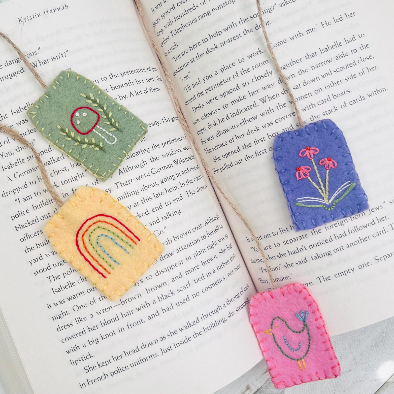 Felt Tea Bag Bookmark Felt Appliqué and Embroidery Digital PDF Pattern ...