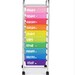 Classroom Labels, Rolling Cart Labels, Rainbow Cart Labels, Rolling ...