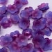 Hand Painted Periwinkle Flower Beads From Our Studio. (16mm) Periwinkle ...