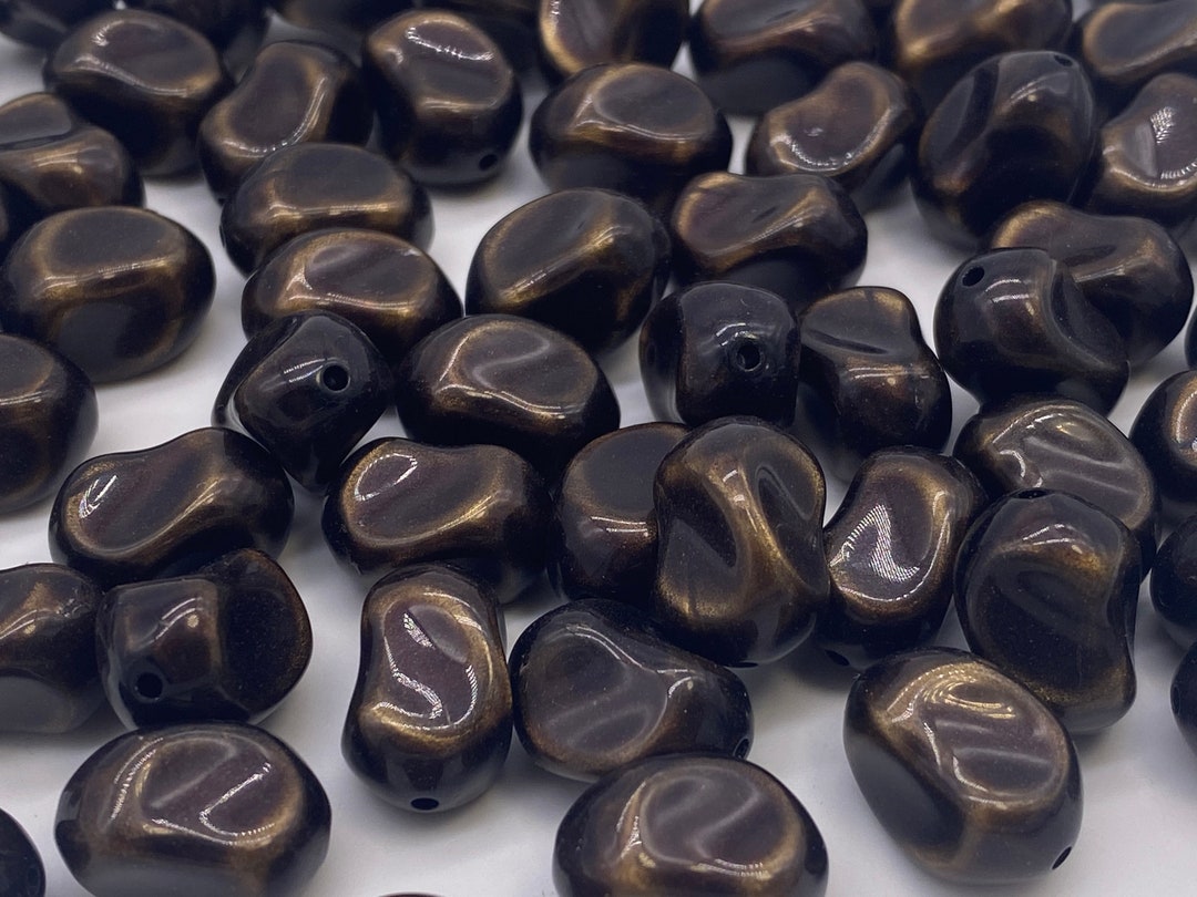 Chunky Bean Shaped Beads. Resin. ( 20 Pieces per Price) - Etsy