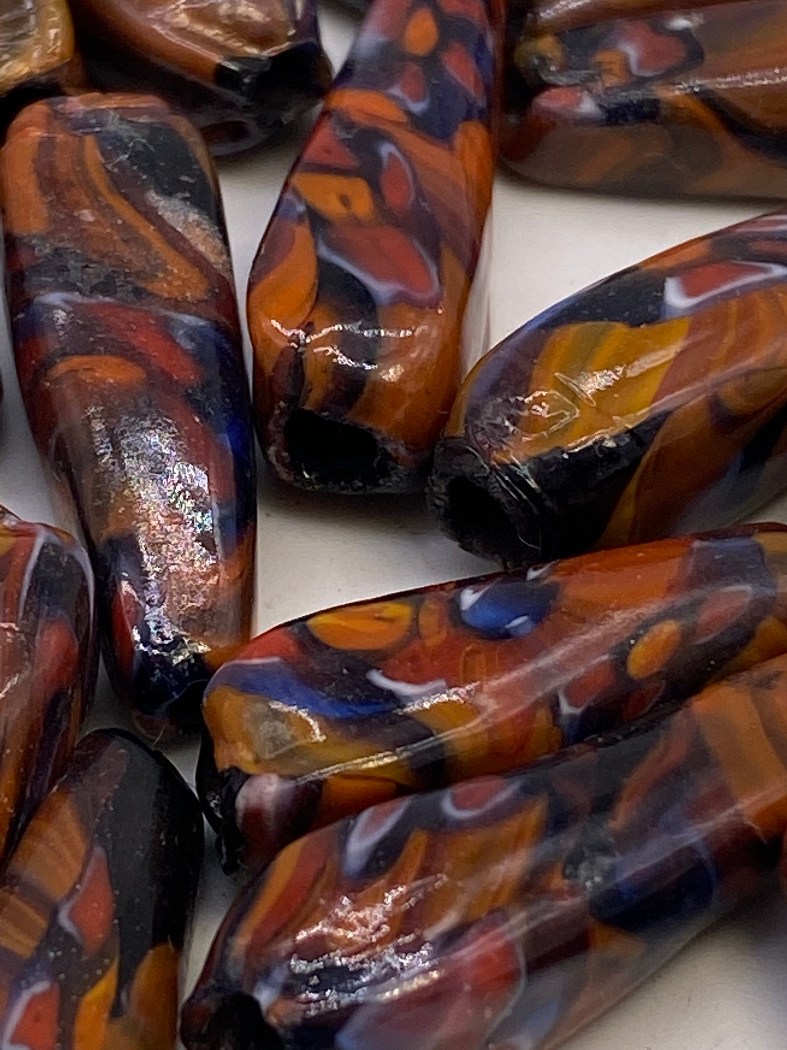 Unique Hand Made Glass Beads From India. (20 Peices per Price) - Etsy