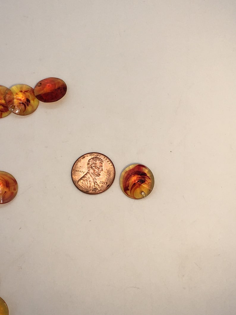 Beautiful Transparent Flat Round Faux Tortoise Shell Beads 30 - Etsy
