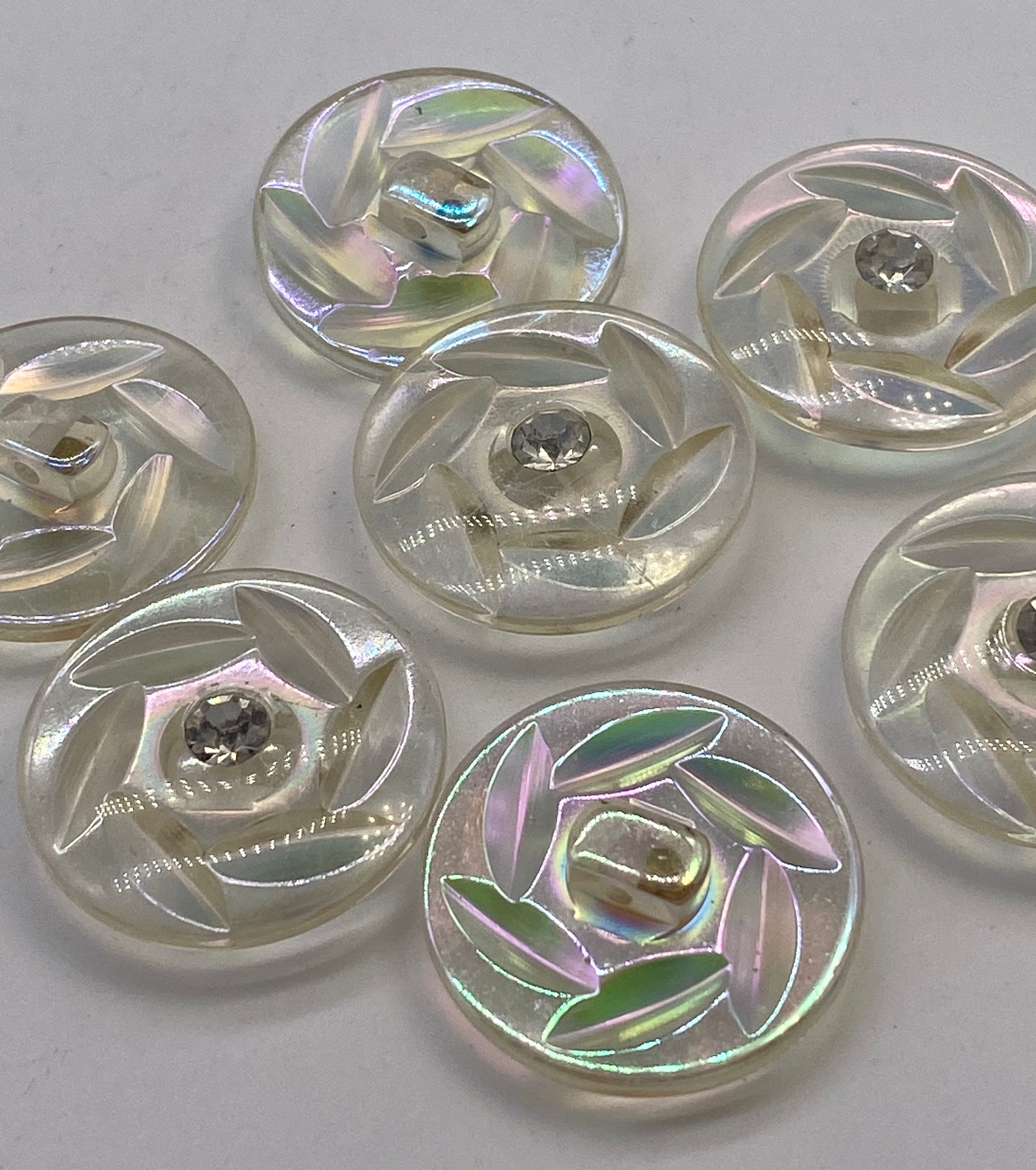 Clear Transparent Round Button With Diamond Center. acrylic - Etsy