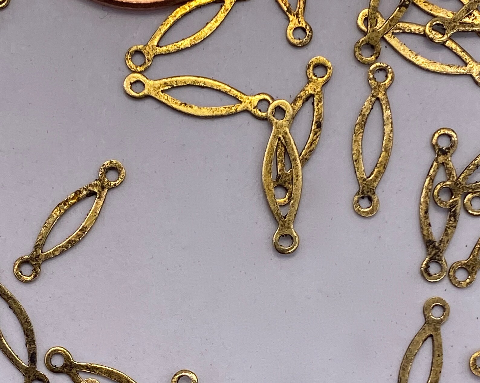 12mm Brass Oval Connectors. 100 Pieces per Price | Etsy