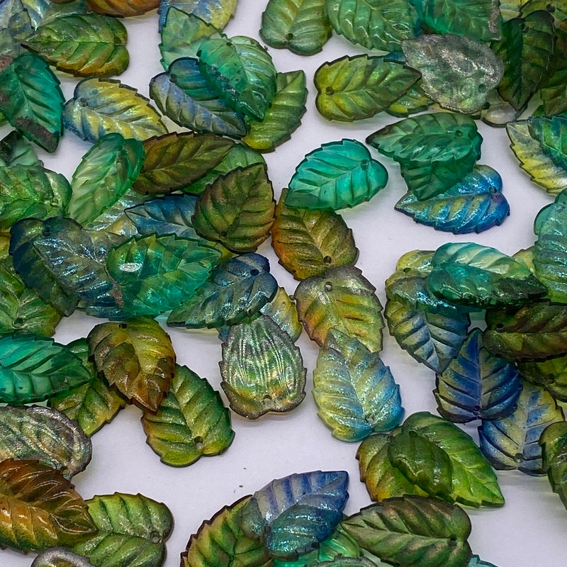Leaf Beads - Etsy