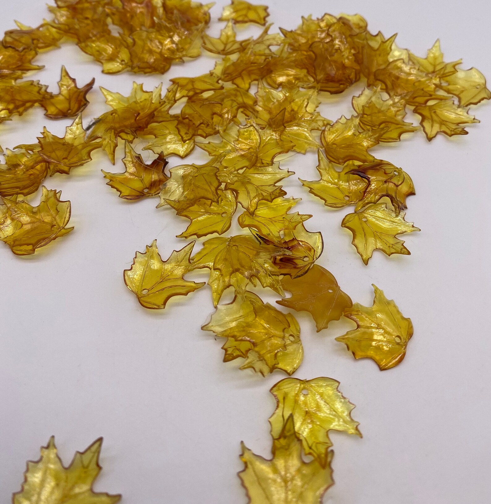 Amber Acrylic Maple Leaves. ( 30 Pieces per Price) - Etsy
